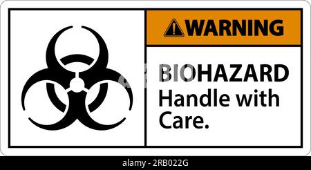 Biohazard Warning Label Biohazard, Handle With Care Stock Vector Image ...