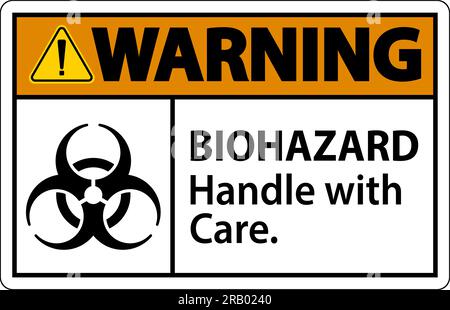 Biohazard Warning Label Biohazard, Handle With Care Stock Vector Image ...