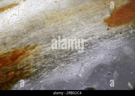 surface greasy scratched metal background texture Stock Photo - Alamy