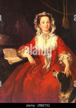 Portrait of Miss Mary Edwards by William Hogarth, painted in 1742. This ...
