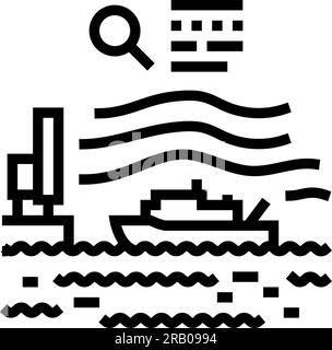 marine hydrodynamics line icon vector illustration Stock Vector Image ...