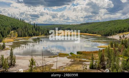 Nymph Lake in Yellowstone National Park Stock Photo - Alamy