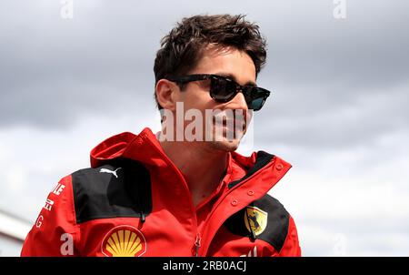 Ferrari driver Charles Leclerc on the Red Carpet ahead of the F1 75 ...