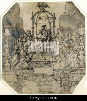 Apollo and the Muses on Parnassus. 1533. Hans Holbein d. J. - Apollo ...