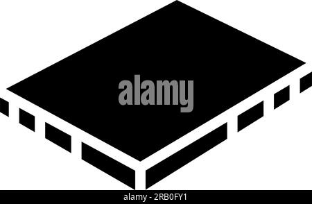 concrete slab civil engineer glyph icon vector illustration Stock ...