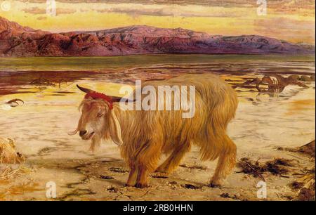 The Scapegoat (1856) Painting by William Holman Hunt Stock Photo - Alamy