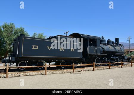 Historical locomotive, Borax Museum Furnace Creek, Death Valley ...
