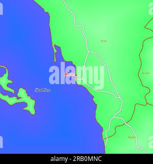 Area of Jizan, region of Saudi Arabia, isolated on a solid background ...
