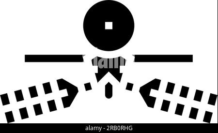 mars reconnaissance orbiter planet glyph icon vector illustration Stock ...