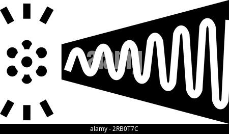 gamma rays nuclear energy glyph icon vector. gamma rays nuclear energy ...