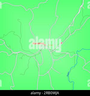 Map of Kuching City in Malaysia Stock Photo - Alamy