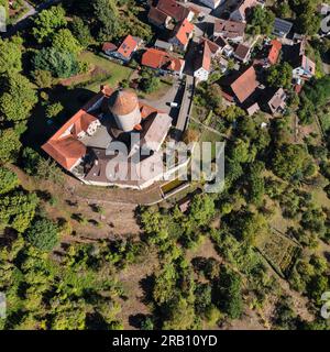 Aerial view of Reichenberg Castle, Oppenweiler, Swabian Franconian ...
