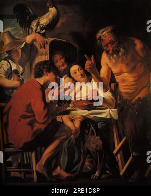 'Satyr and the Peasant' by Jacob Jordaens is a Baroque painting that ...