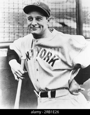 A smiling Lou Gehrig - New York Yankees' baseball legend - 1930s Stock ...