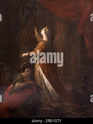 Penelope taking down the Bow of Ulysses 1768 by Angelica Kauffmann ...