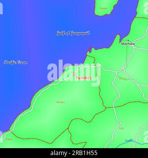 Map of Tumbes Stock Photo - Alamy