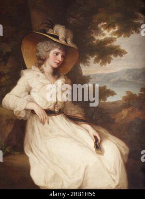 A portrait of Lady Elizabeth Foster by Angelica Kauffman, painted in ...