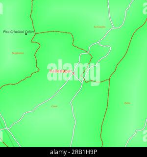 Map of Valledupar City in Colombia Stock Photo - Alamy