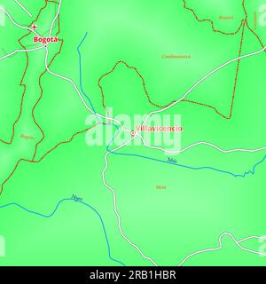 Map of Valledupar City in Colombia Stock Photo - Alamy