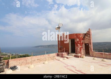 The red tower from Malta also known as St Agatha’s Tower, was built in ...