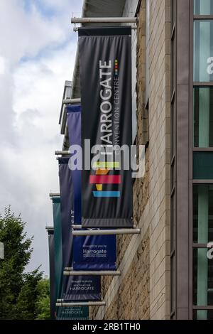 HARROGATE, YORKSHIRE, UK - JULY 02, 2023: Exterior view of the Winter ...
