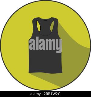 Vector summer tank top fashion CAD, sleeveless woman slim fit top with ...
