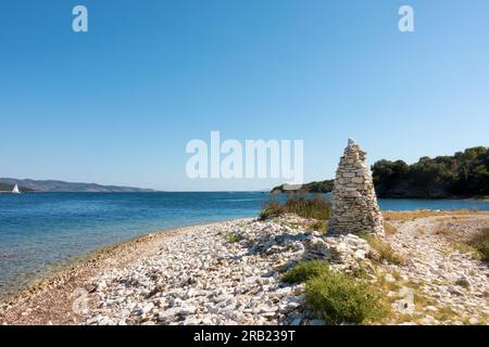 Amazing scenery by the sea in Erimitis forest, north-east Corfu, Greece ...