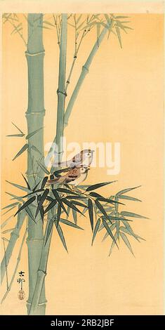 Ohara Koson – Tree Sparrows in Flight (Sparrows in flight), c. 1900 ...