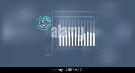 Simple infographic of dollar exchange rate growth Stock Photo - Alamy
