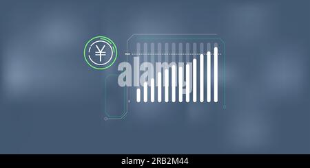 Abstract infographic of yen exchange rate dynamics Stock Photo - Alamy