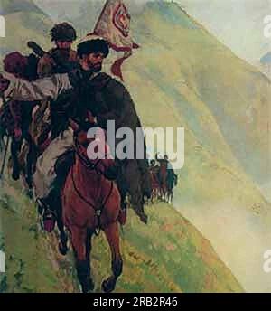 Illustration to Leo Tolstoy's «Hadji-Murat» by Eugene Lanceray Stock ...