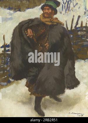 Illustration to Leo Tolstoy's «Hadji-Murat» by Eugene Lanceray Stock ...