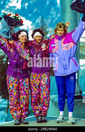 Doris Neuner (AUT) gold medal winner, Olympic Champion during Women's ...