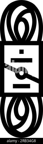 half ropes mountaineering adventure line icon vector illustration Stock ...