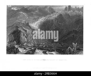 William Henry Bartlett (1809-1854) on engraving from the 1800s. British ...