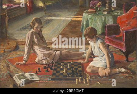 The Chess Players, John Lavery (1929 Stock Photo - Alamy