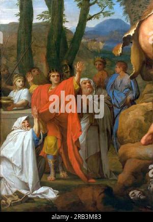 The painting 'Hercules fighting Cacus' by Le Sueur portrays the ...