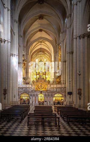 Toledo Cathedral Interior and Retrochoir - Toledo, Spain Stock Photo ...