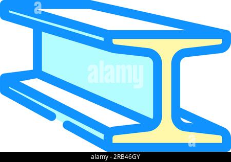 steel girders civil engineer color icon vector illustration Stock ...