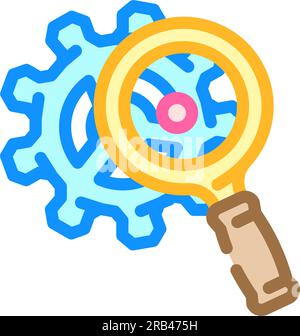 quality testing tool work color icon vector illustration Stock Vector ...