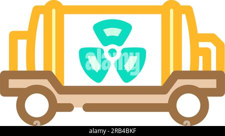 small modular nuclear reactor future technology isometric icon vector ...