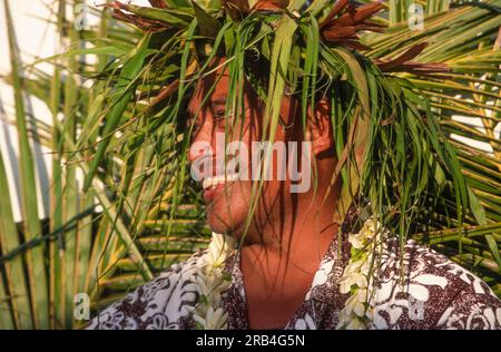 Male Performer, Cook Islands, South Pacific Ocean, Polynesia Stock ...