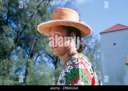 Female Cook Islander, Cook Islands, South Pacific Ocean, Polynesia ...