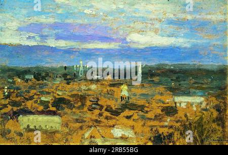 Isaac Levitan - Landscape with Convent C 1895 Stock Photo - Alamy