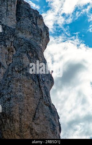 Climbing scene on Grigna mountain in the alps of Lecco Stock Photo - Alamy