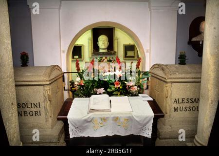 The tomb of Benito Mussolini to Predappio Forlì Italy Stock Photo - Alamy