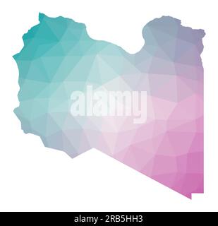 Network map of Libya. Country digital connections map. Technology ...