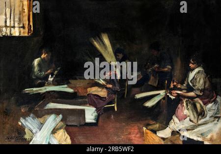 John Singer Sargent, Venetian Bead Stringers, painting, 1880-1882 Stock Photo - Alamy