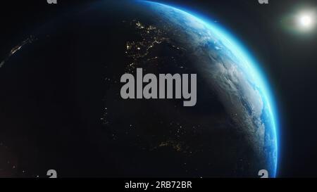 A.I. 3D illustration graphics, concept. A futuristic technology and ...