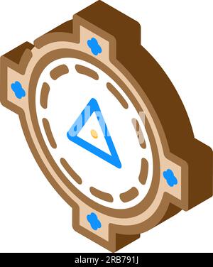 survey marker civil engineer isometric icon vector illustration Stock ...